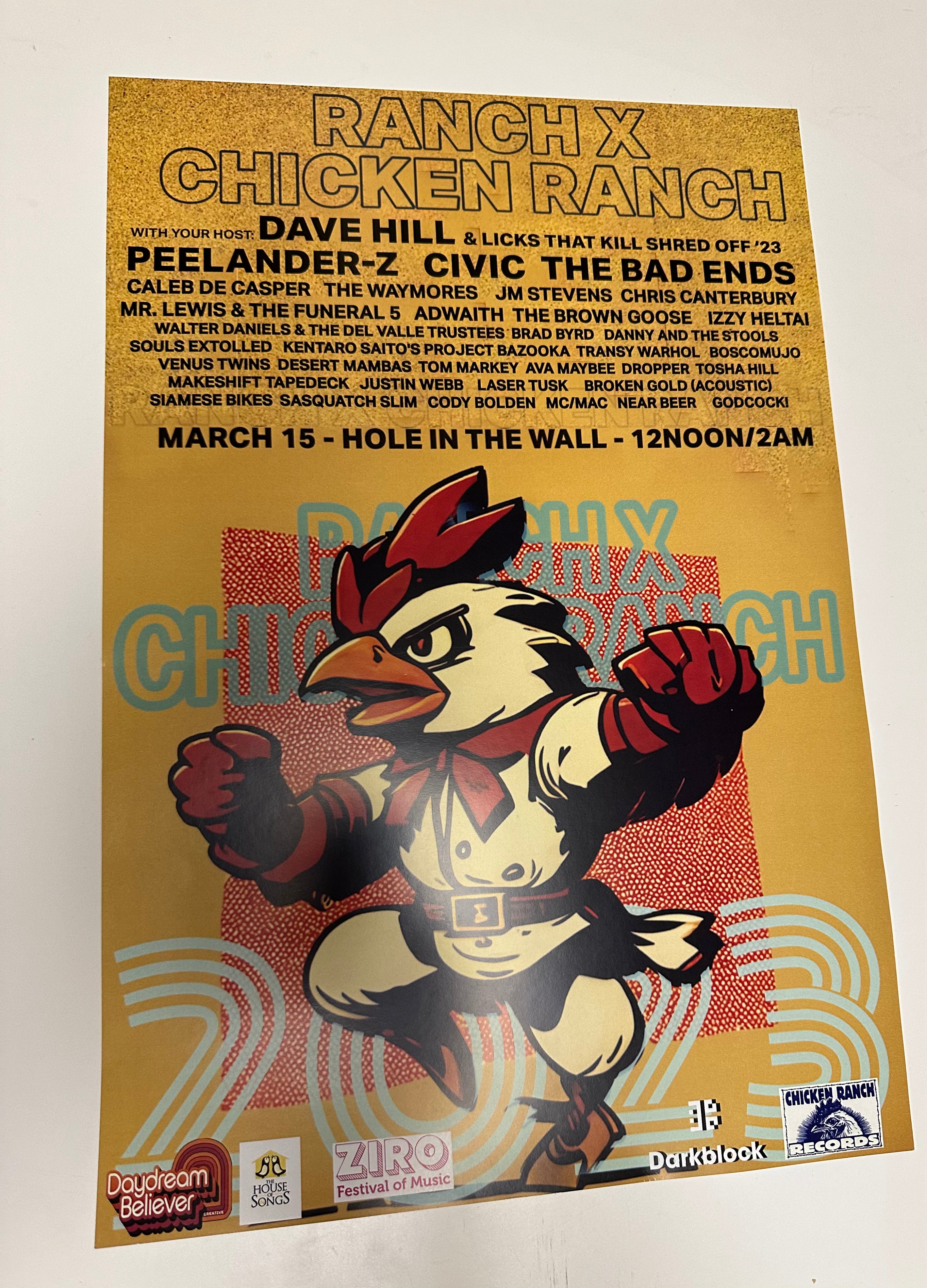 Ranch X Chicken Ranch 2023 Poster – Chicken Ranch Records